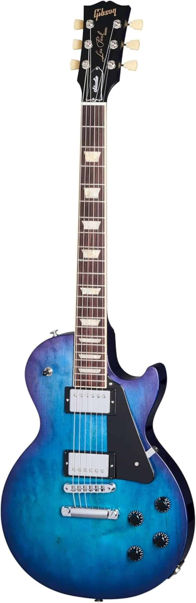 Test : les Paul Studio Blueberry Burst avec housse